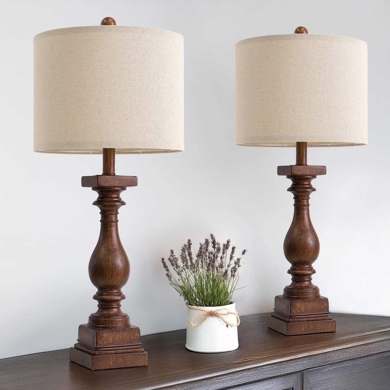 The Best Inks brown lamp USB Vintage antique resin Farmhouse Living ...