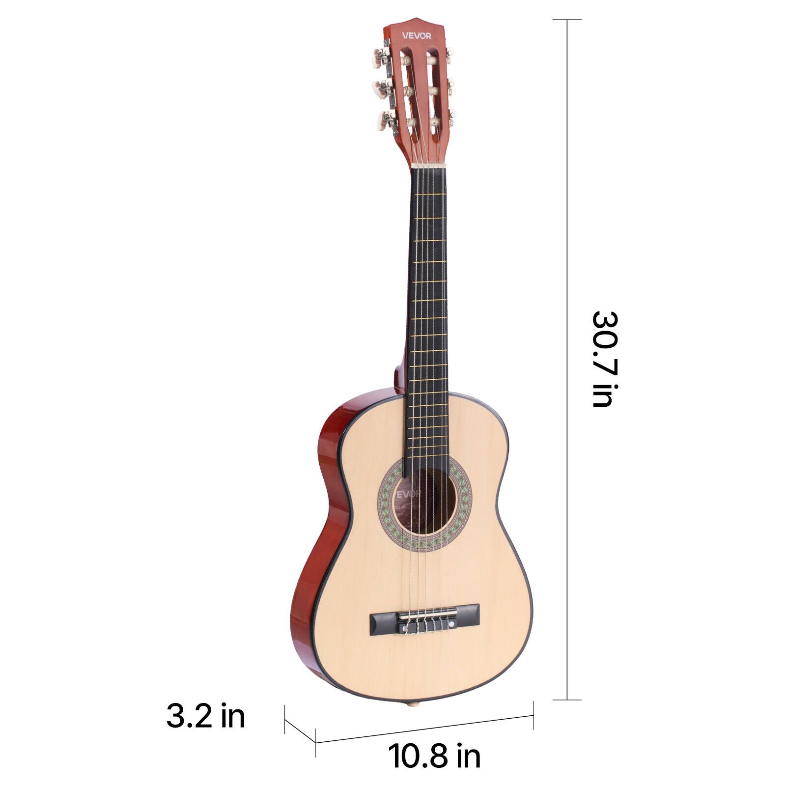 VEVOR 30 Inch Classical Guitar Starter Set, Wooden Acoustic Guitar for ...