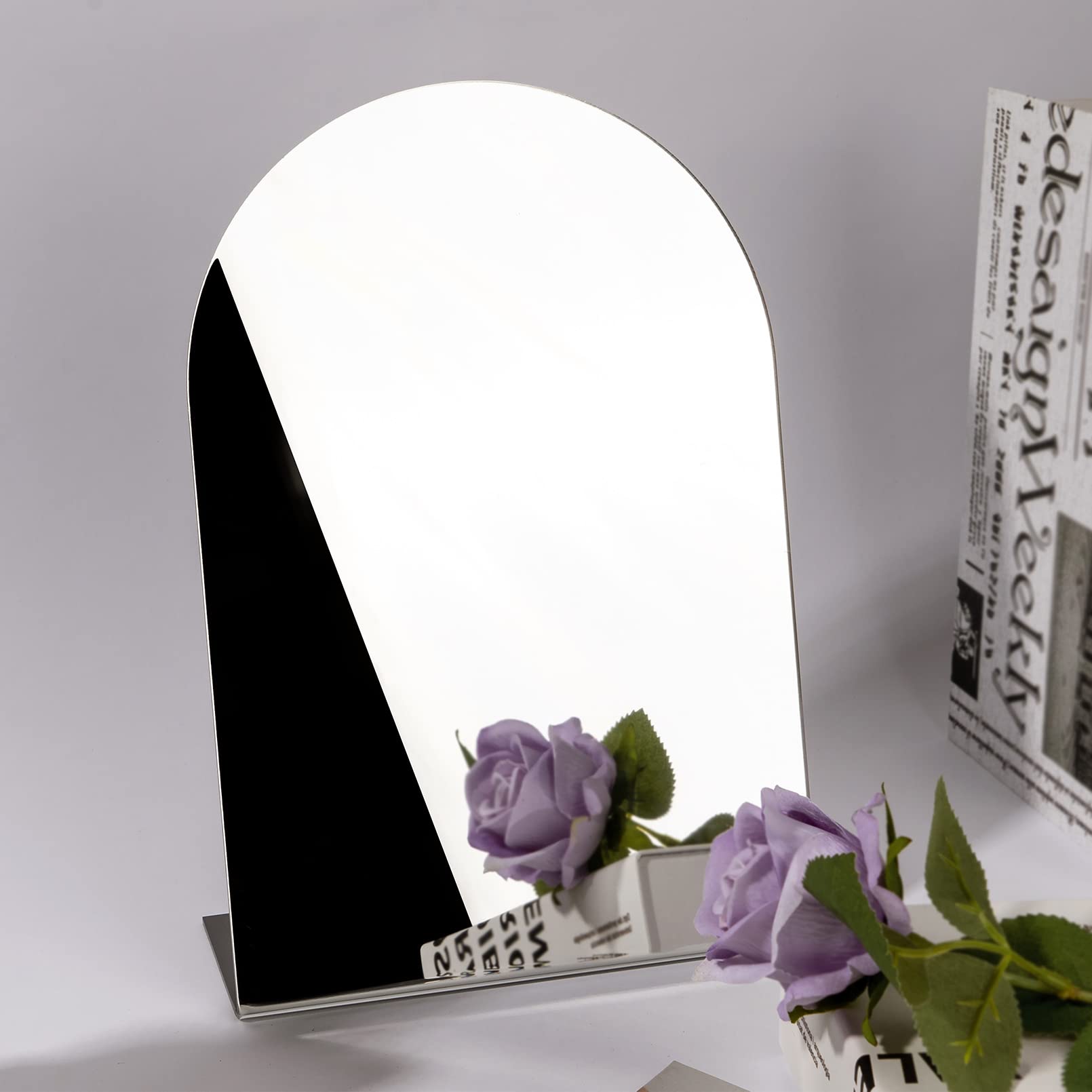 Pacoar Cade Table Mirror For Desk Vanity Mirrors Makeup Organizer ...