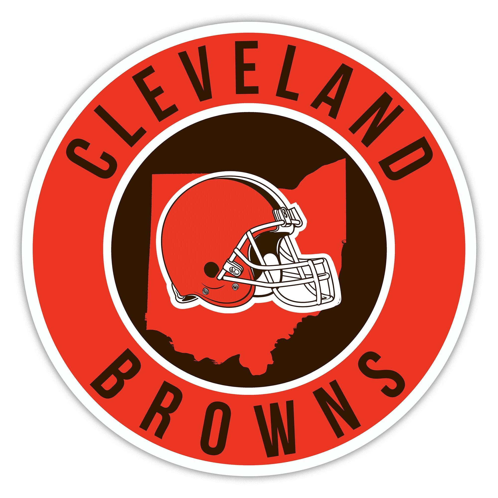 Fan Creations Cleveland Browns 12" State Circle Sign Multicolor ...