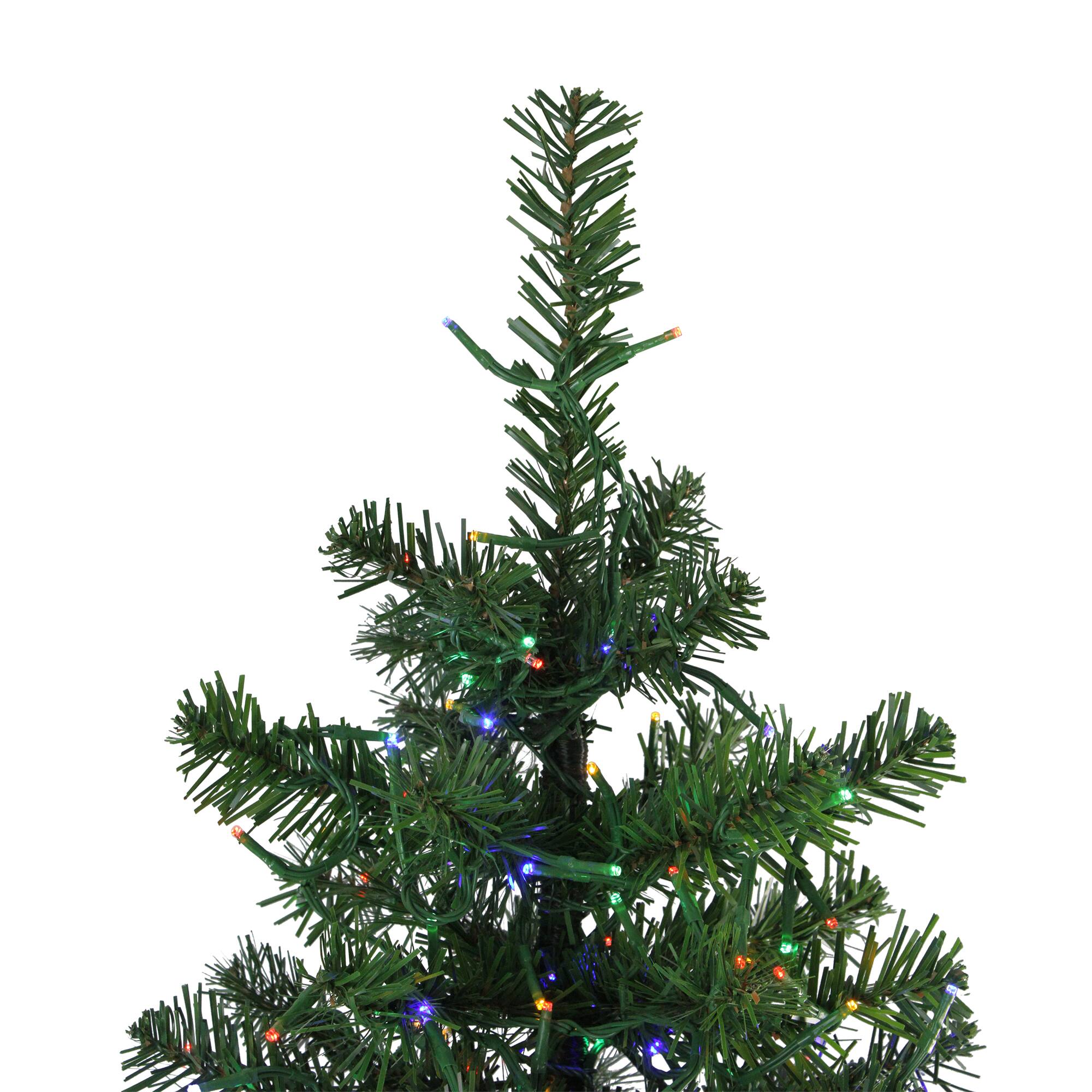 Northlight 7.5' Pre Lit Full Pike River Fir Artificial Christmas Tree ...