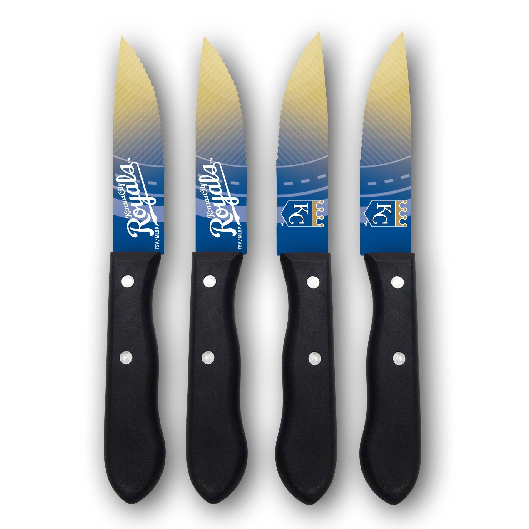 Woodrow Kansas City Royals 4 Piece Stainless Steel Steak Knife Set ...