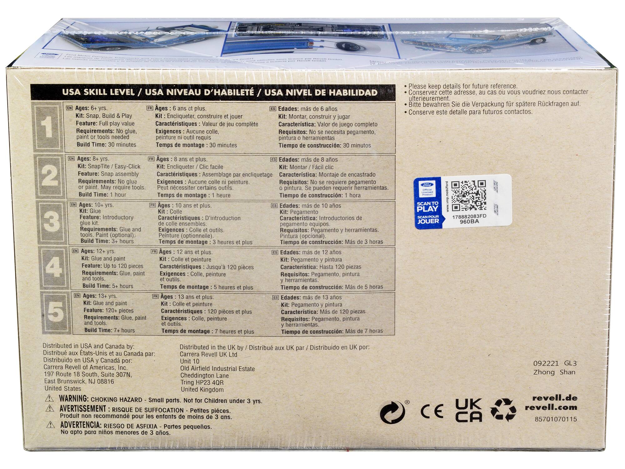 Level 5 Model Kit Ford Bronco 1/25 Scale Model by Revell Blue - Best Buy