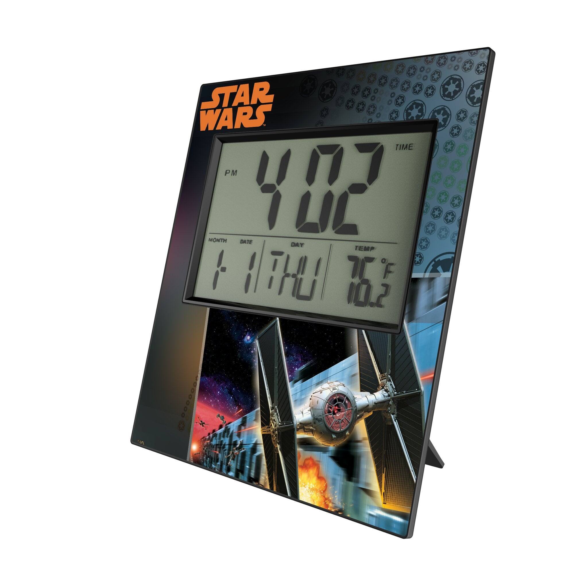 Keyscaper Star Wars: A New Hope Portrait Wall Clock TIE Fighter KCKWL1 ...