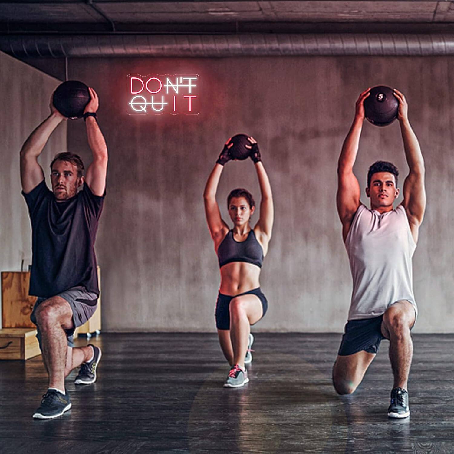 Auledio Don't Quit LED Neon Sign for Wall Decor DO IT Neon Lights Party ...