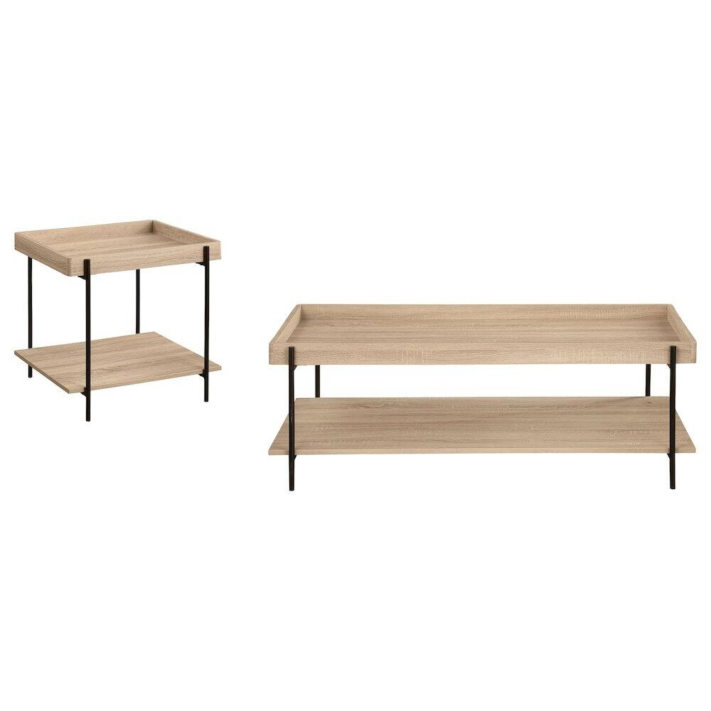 Coaster Co. of America Fallon 2 piece Rectangular Coffee and End Table ...