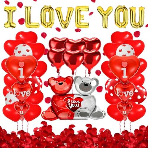ESBANY Valentines Balloons,Valentines Day Decorations,Happy Anniversary ...