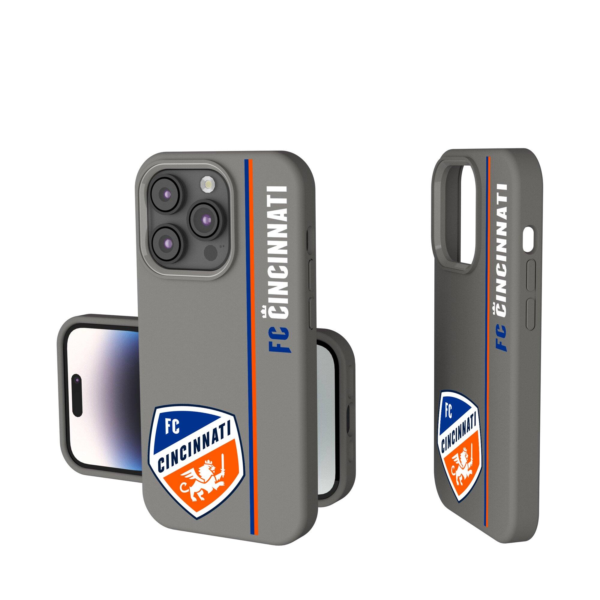 Keyscaper MLS FC Cincinnati Sidebar Soft Touch iPhone Case 15 Pro Gray ...