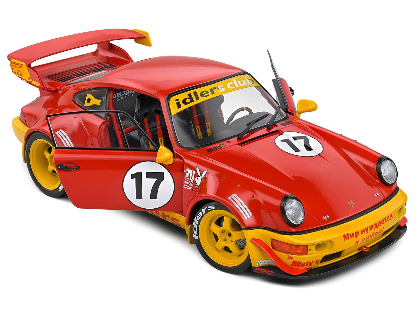 2016 RWB Bodykit #17 "Matyâ€™s Idlers" with Graphics 1/18 Diecast Model ...