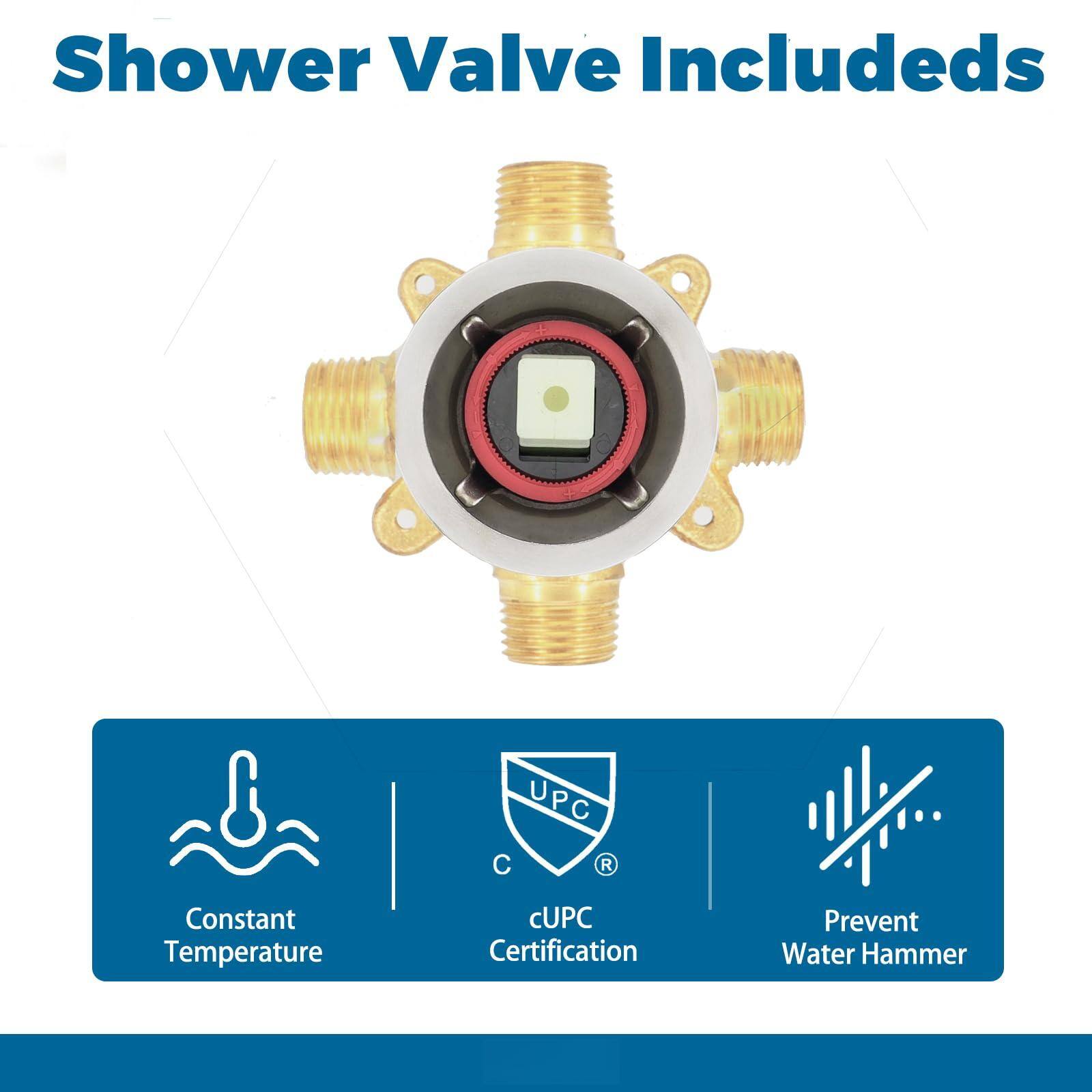 Paradigms Interiors Shower Faucet Set With Tub Spout valve Included ...