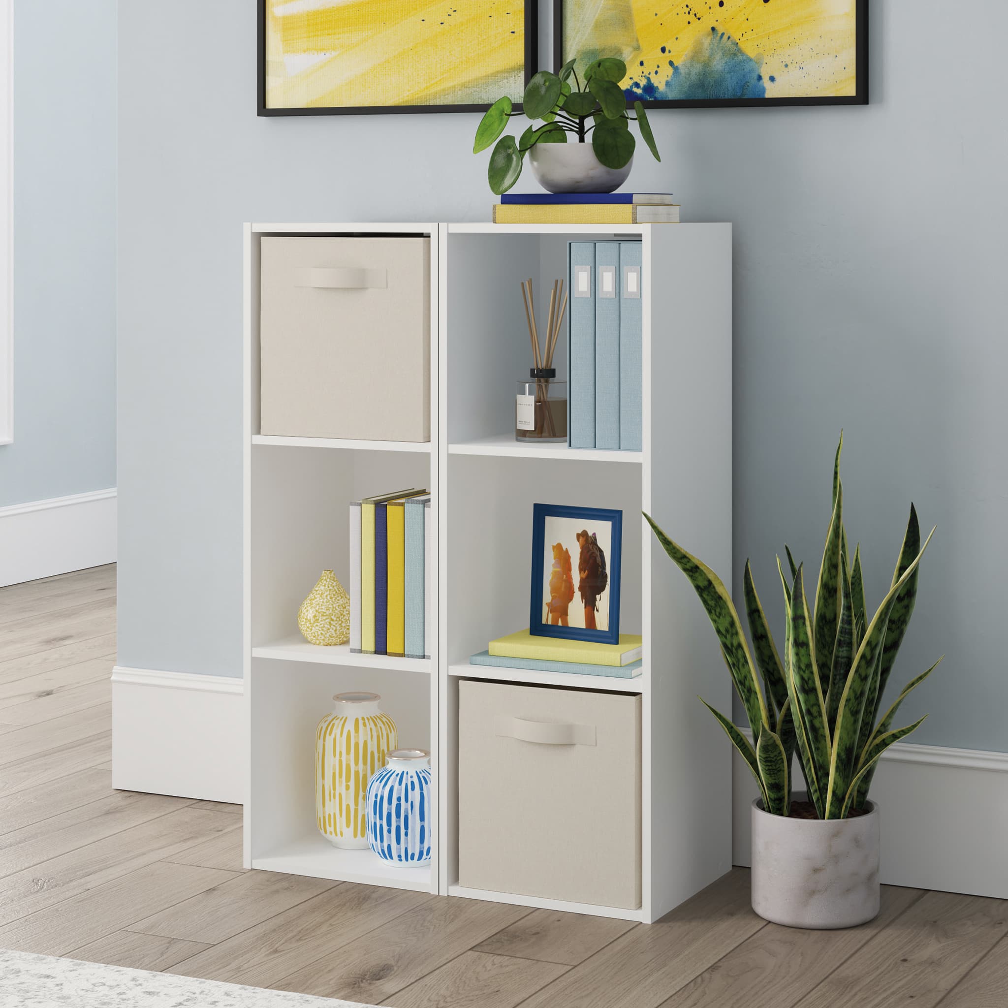 Customer Reviews: Sauder Contemporary 3 Cube Organizer Bookcase White ...
