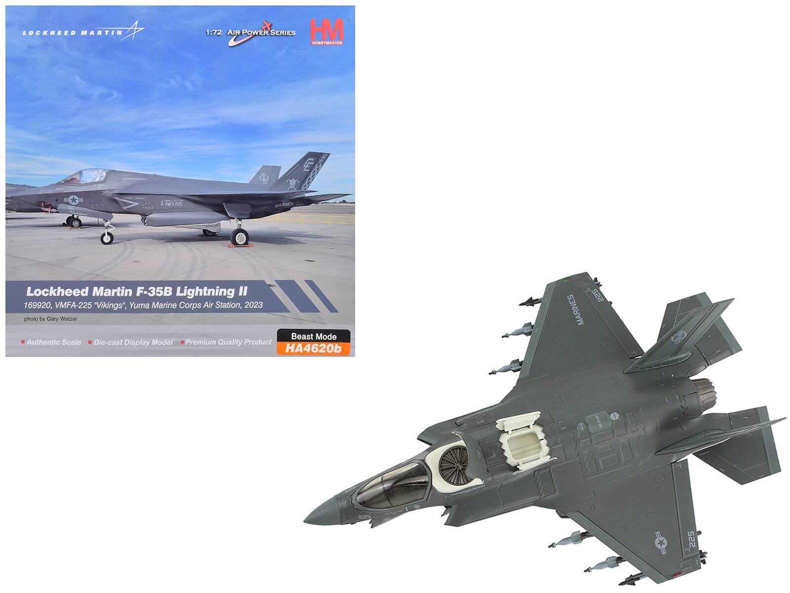 Hobby Master Lockheed Martin F 35B Lightning II Beast Mode VMFA 225 ...