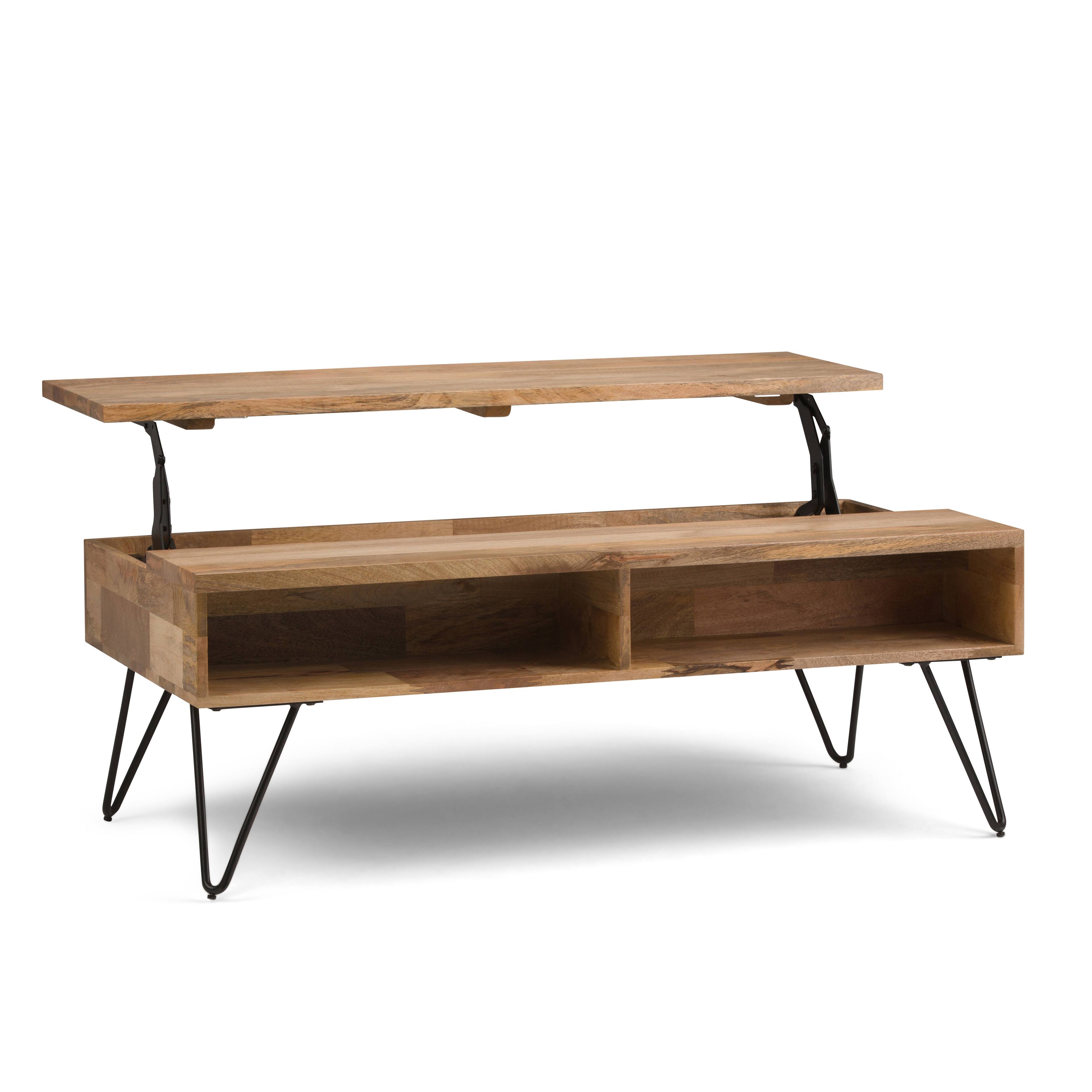 Simpli Home Hunter 48 inch Coffee Table with 22 inch End Tables (Set of ...