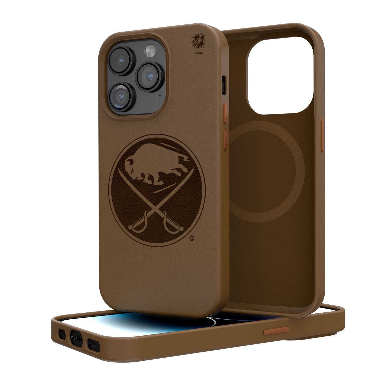 Keyscaper NHL Buffalo Sabres iPhone Magnetic Bump Case 14 Brown 5267695 ...