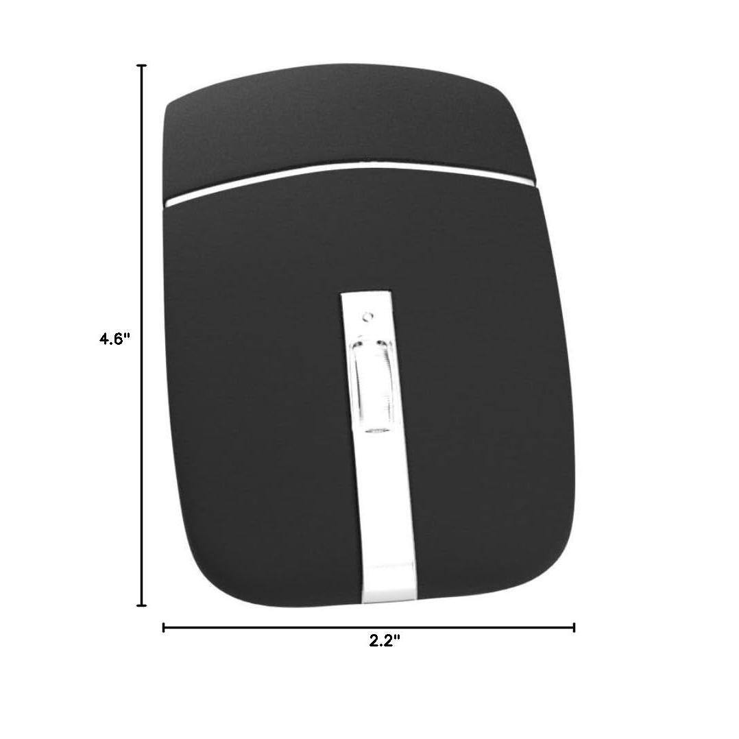 Comfort Essence Wireless Mouse For Laptop Foldable Arc 180° Rotating ...