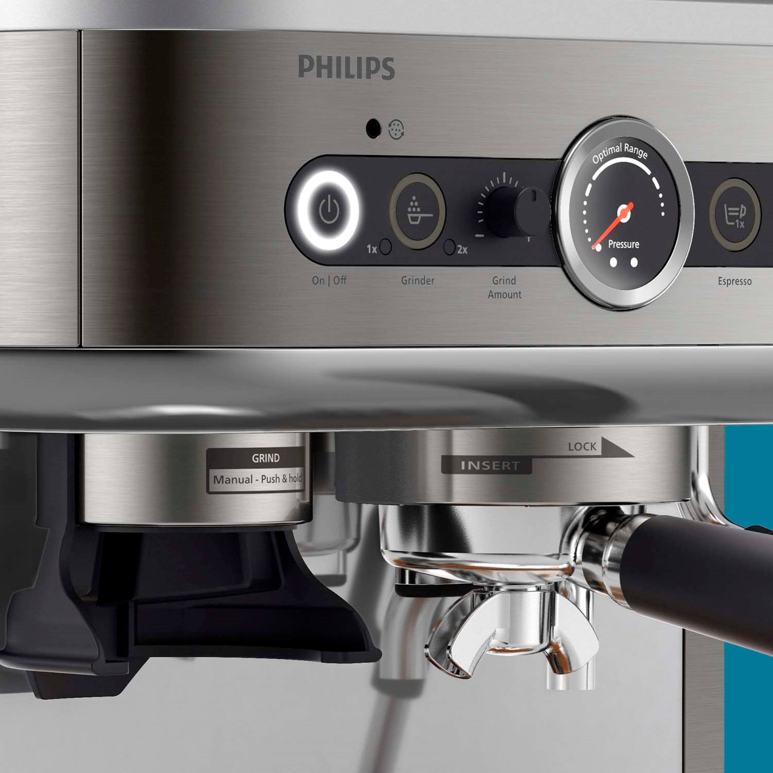 Philips Barista Brew Semi Automatic Espresso Machine with Milk Frother ...