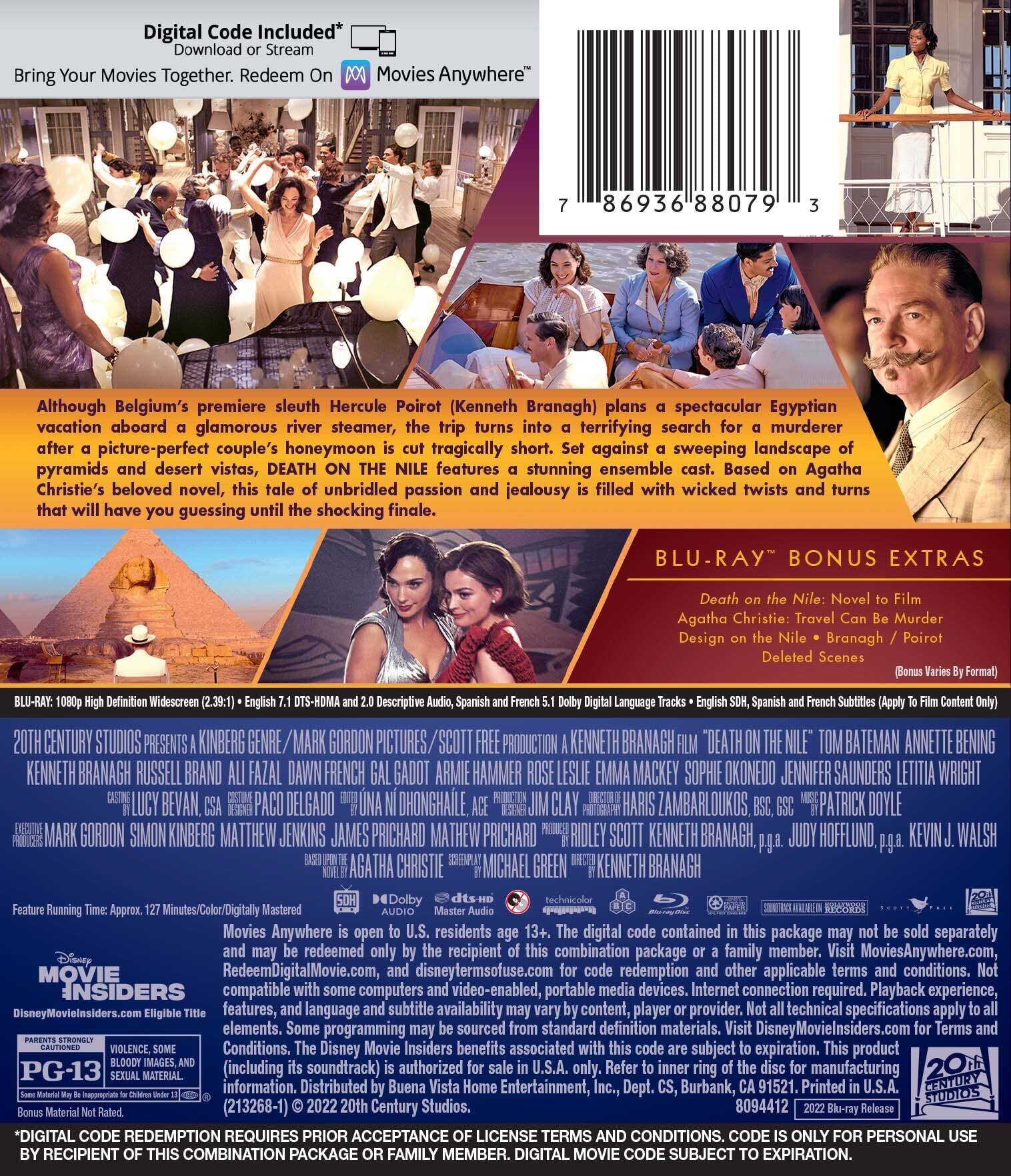 Death on the Nile BLU RAY [Standard] - Best Buy
