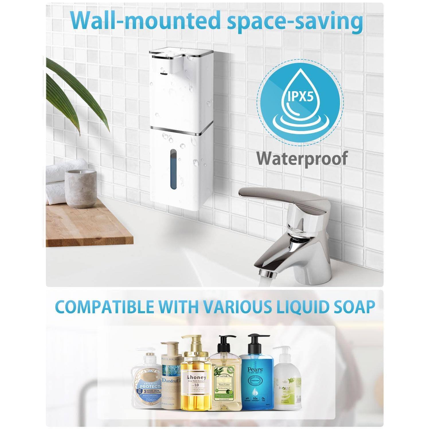 Dapper Styles Automatic Liquid Soap Dispenser Touchless Rechargeable ...