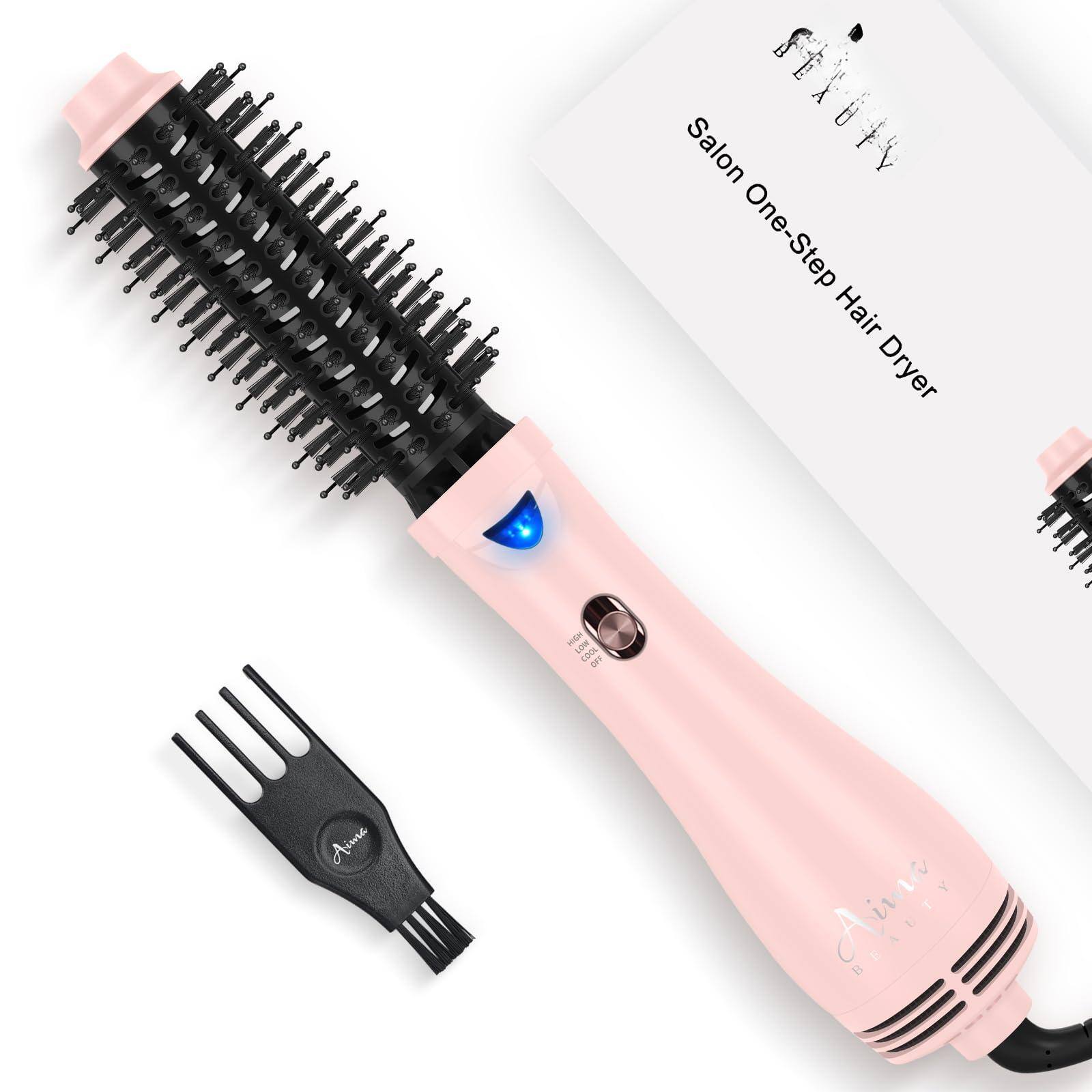 Reds Spade Hair Dryer Brush Blow In One Round Ionic Hot Air Styler ...