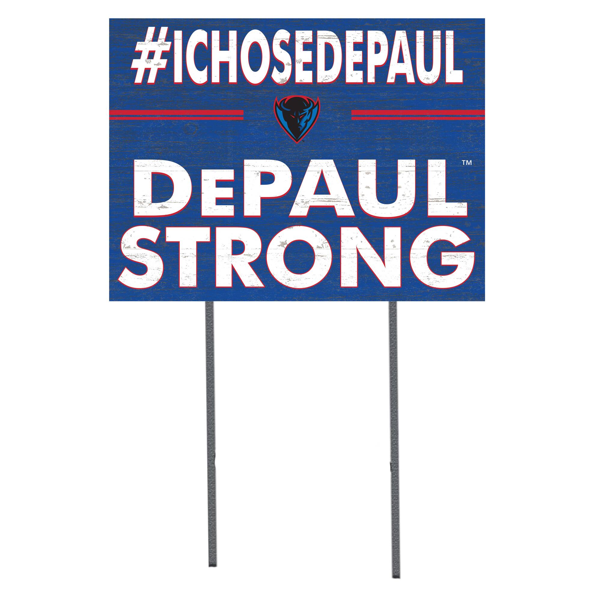 Jardine DePaul Demons 18'' x 24'' I Chose Lawn Sign Blue 4953301 - Best Buy