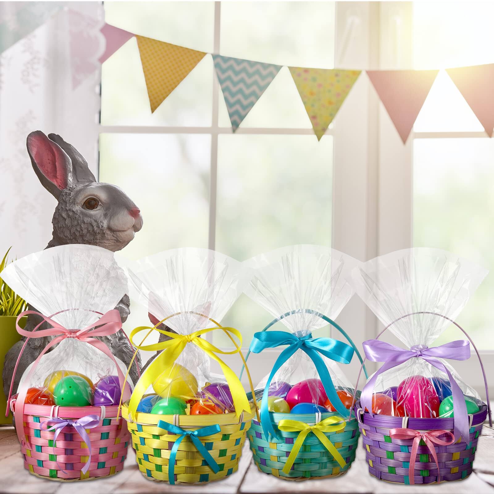 Paradigms Interiors Easter Basket Sets Include Bulk Wiker Woven With ...