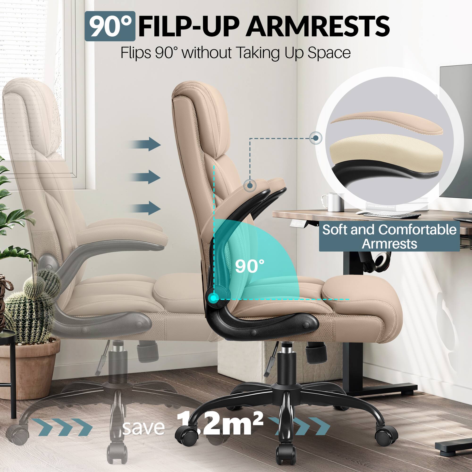 Brick Attic Office Chair, Ergonomic Computer Desk Chairs, Executive ...