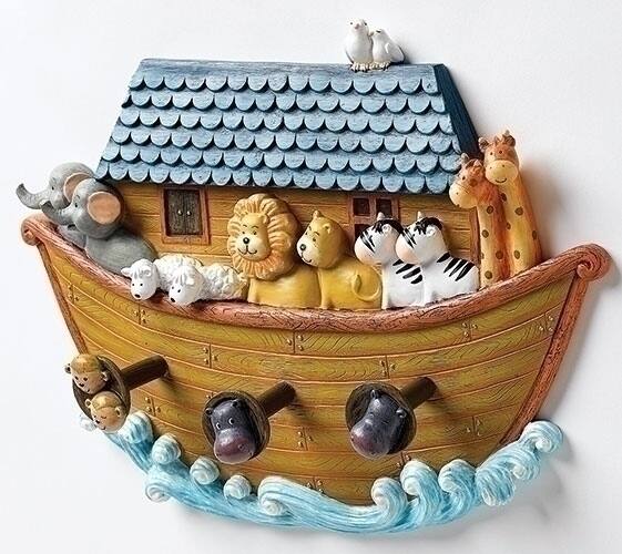 Roman Noah's Ark of Animals Wall Decoration 12" Brown 31515153 - Best Buy