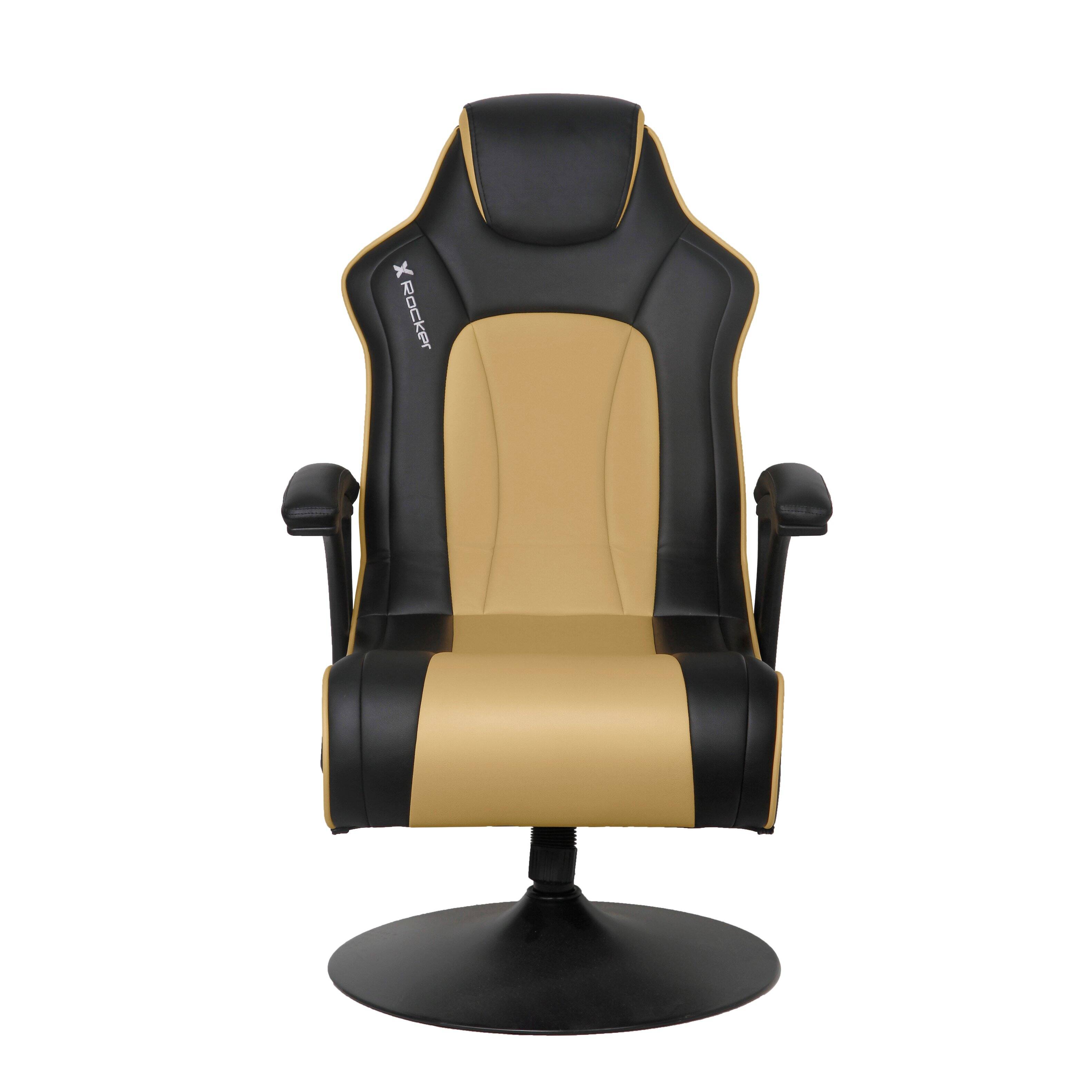 Customer Reviews: X Rocker Torque Pedestal Gaming Chair Gold 5108401 ...