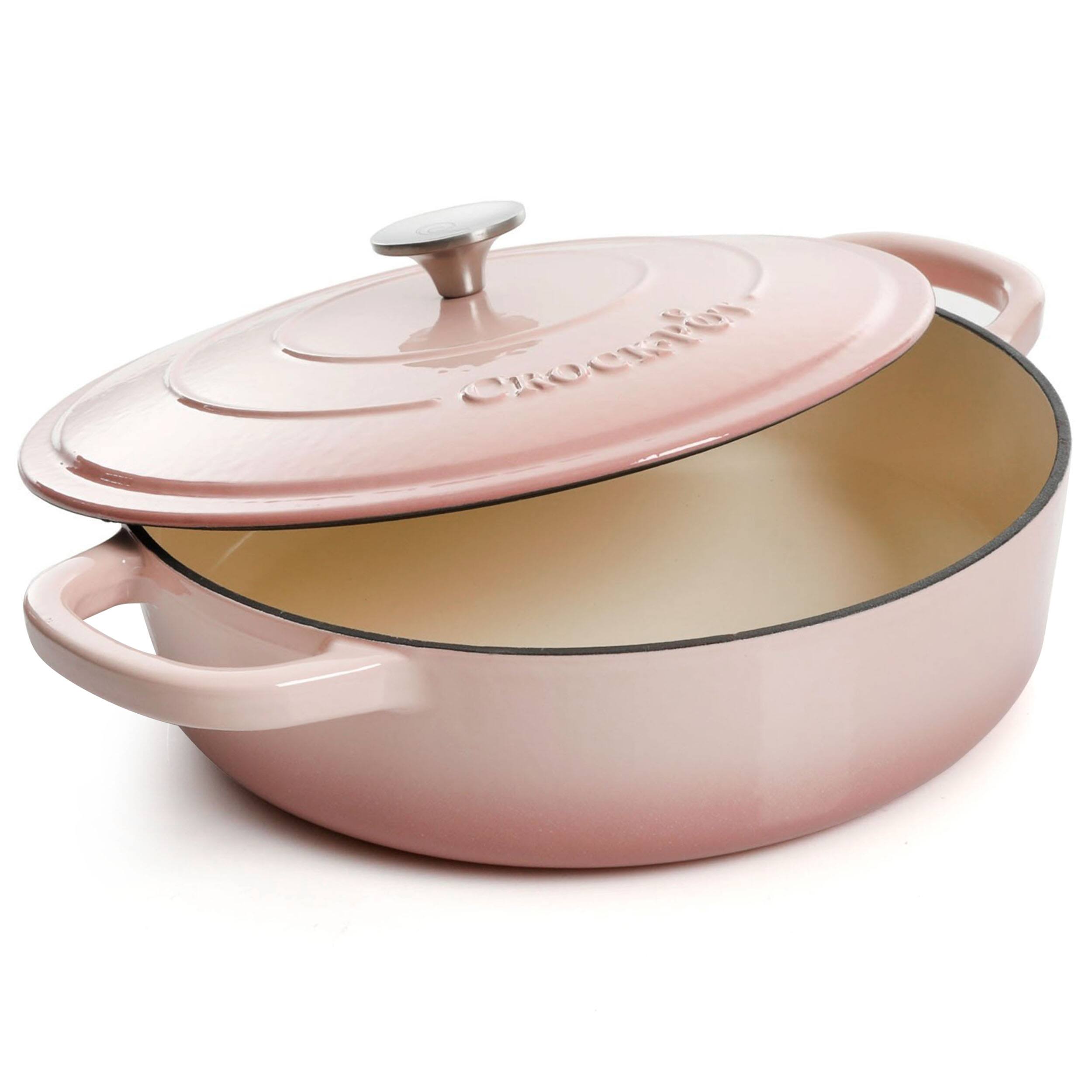 Crock Pot Crock Pot Artisan 5 Quart Round Enameled Cast Iron Braiser ...