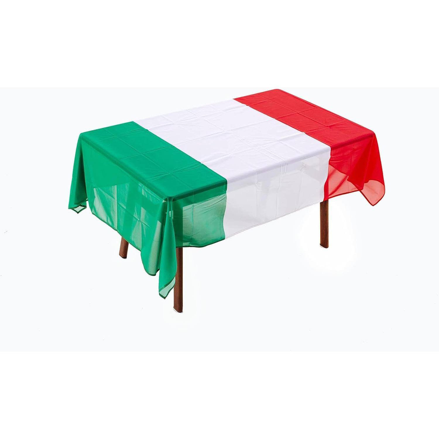 Dapper Styles Italian Flag Tablecloth Rectangular Fade resistant ...