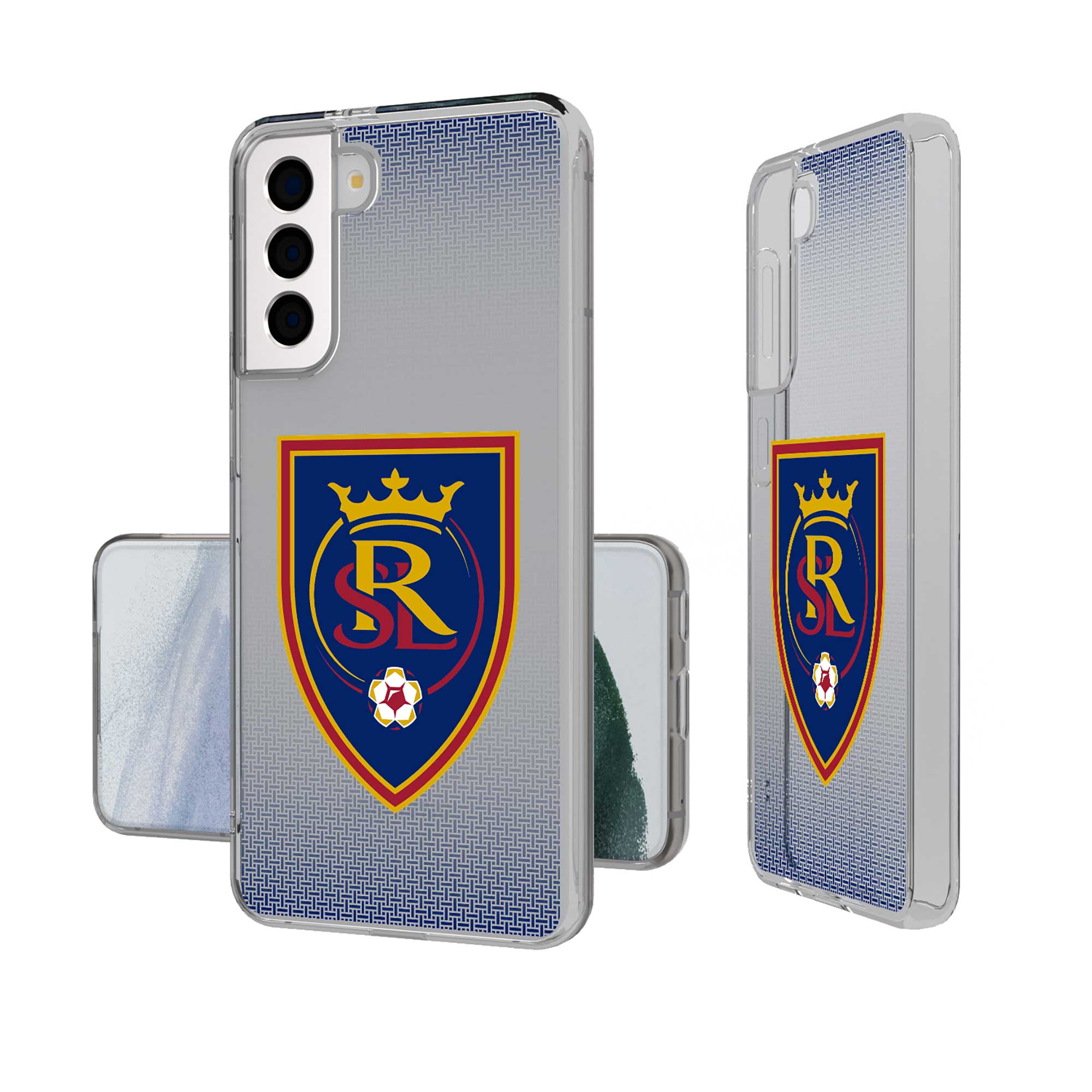 Front. Keyscaper - Real Salt Lake Linen Logo Galaxy Clear Case - S23 ...