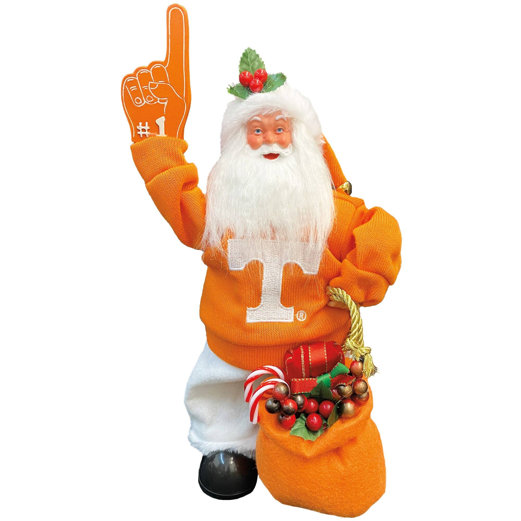 Santa's Workshop Tennessee Volunteers 12" Animated Musical Santa Orange ...
