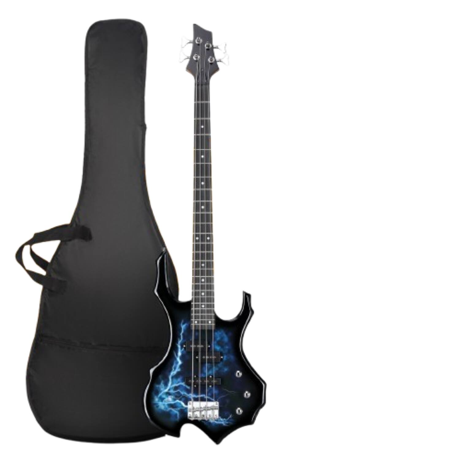 Stock Preferred 46" 4 String Electric Bass Guitar Kit with 15W Amp ...