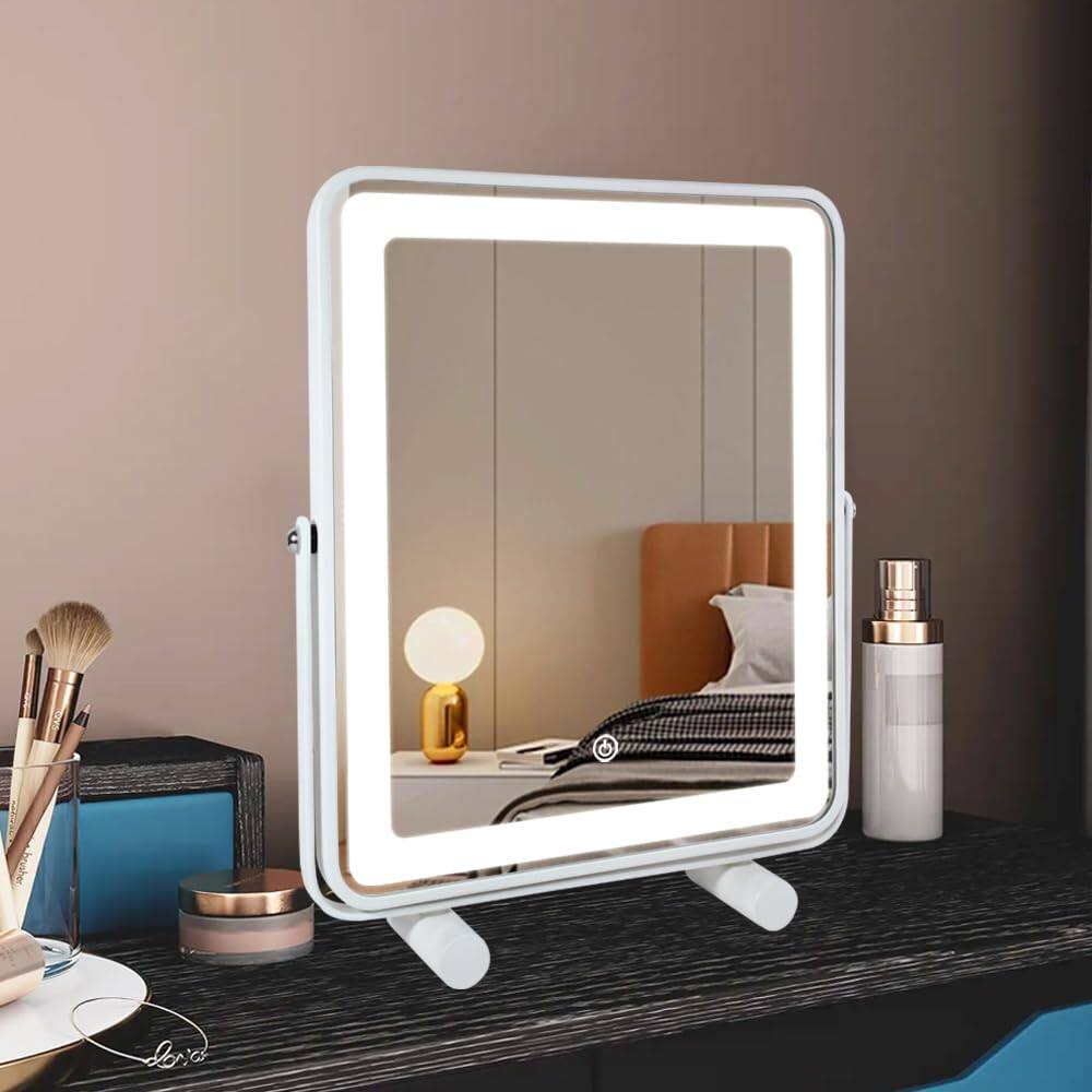 Cedar Assembly Mirror LED Lighted Vanity Makeup Hollywood Multi Color ...