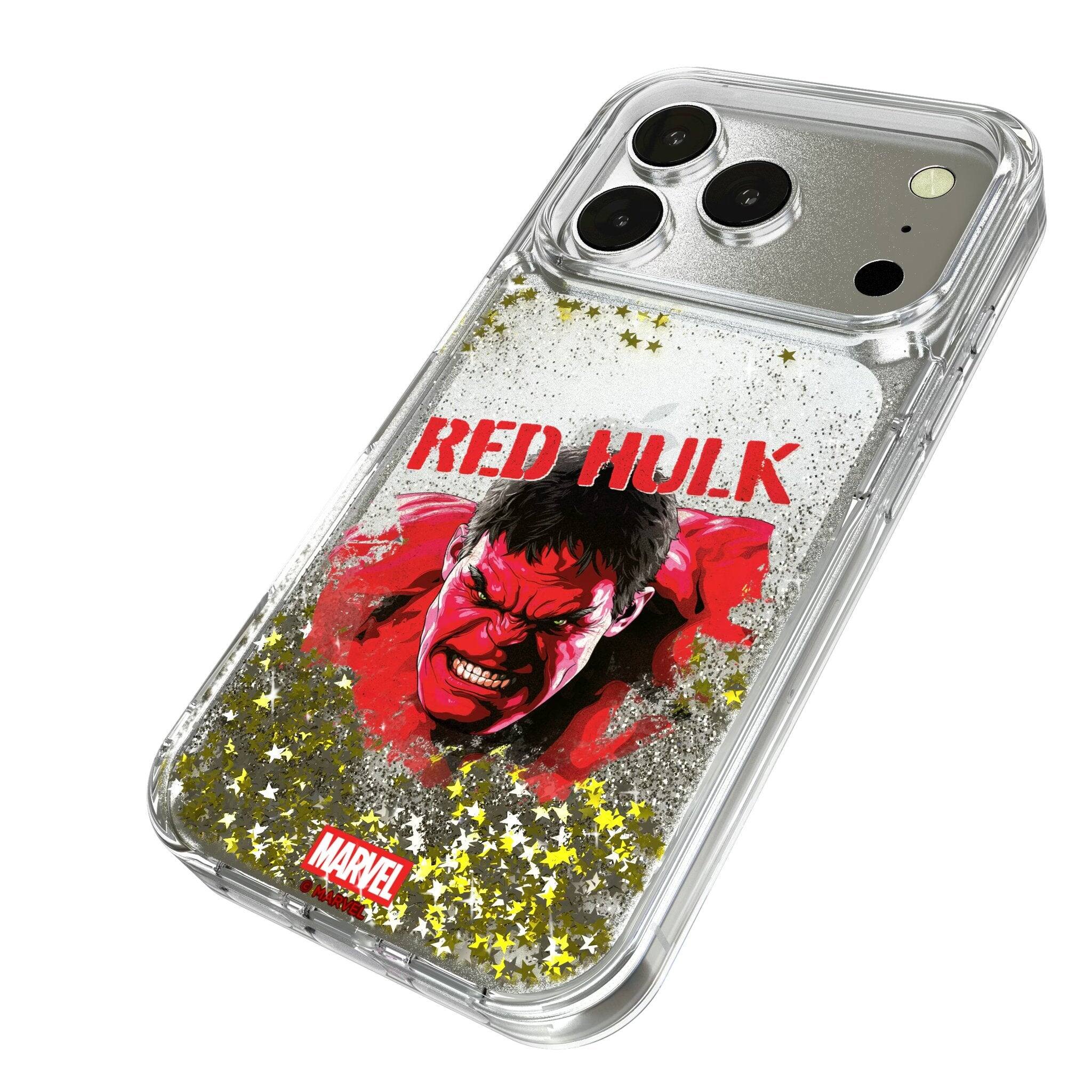 Keyscaper Marvel Badge Glitter Phone Case Apple iPhone 17 Pro Max Red ...