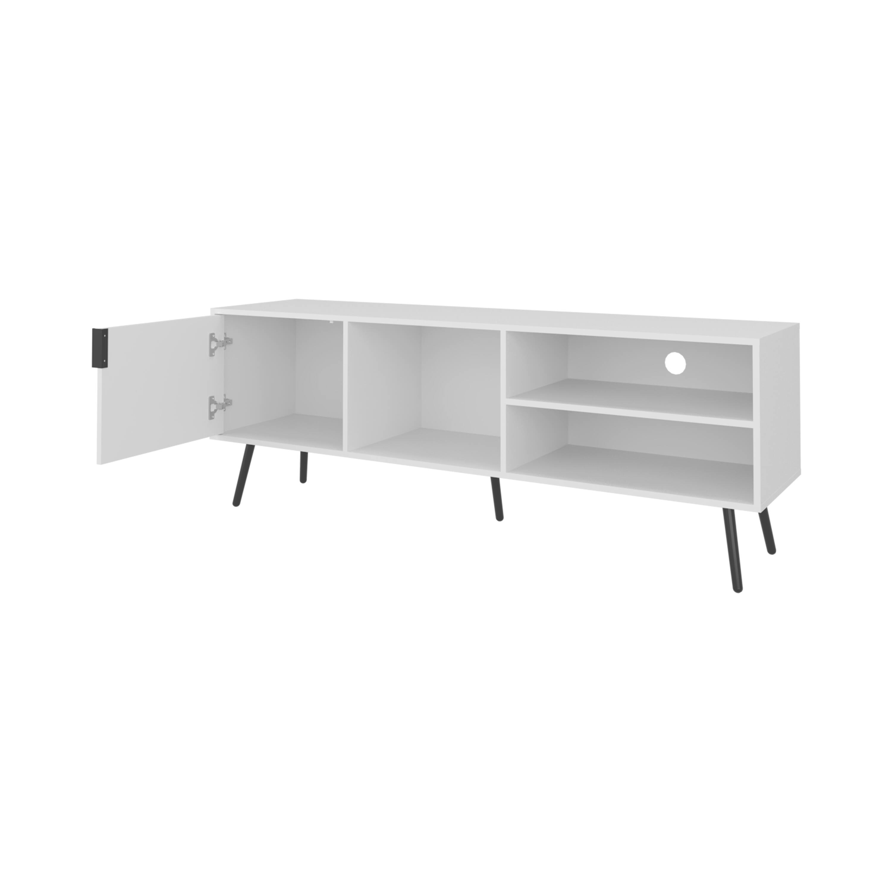 APRILSOUL Mescal Tv Stand Multistorage with a Door and Open Storage ...