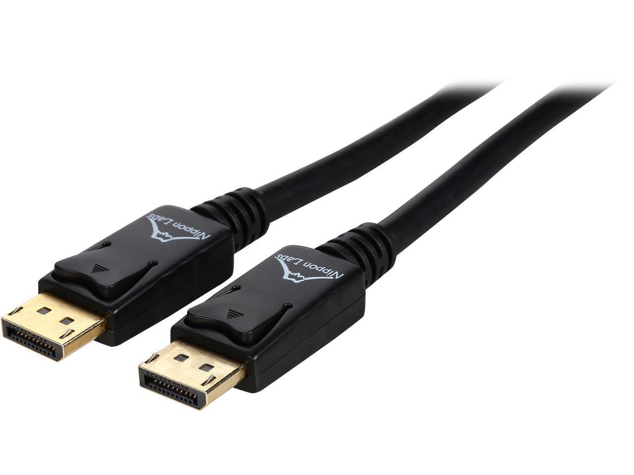 Nippon Labs DP 3 BR2 3 ft. DP DisplayPort 1.2 HBR2 Male to Male 28AWG ...