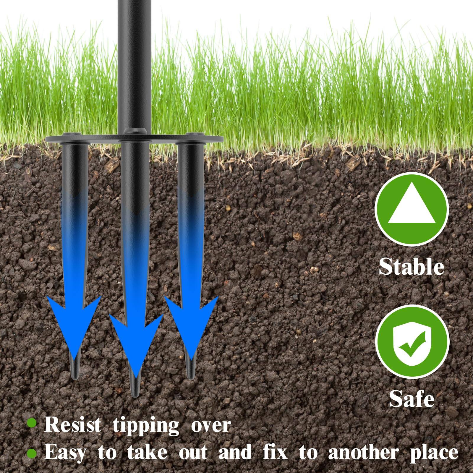 Dazzed Corner Detachable Bird Bath Bowl Spa & Birdfeeder Freestanding ...