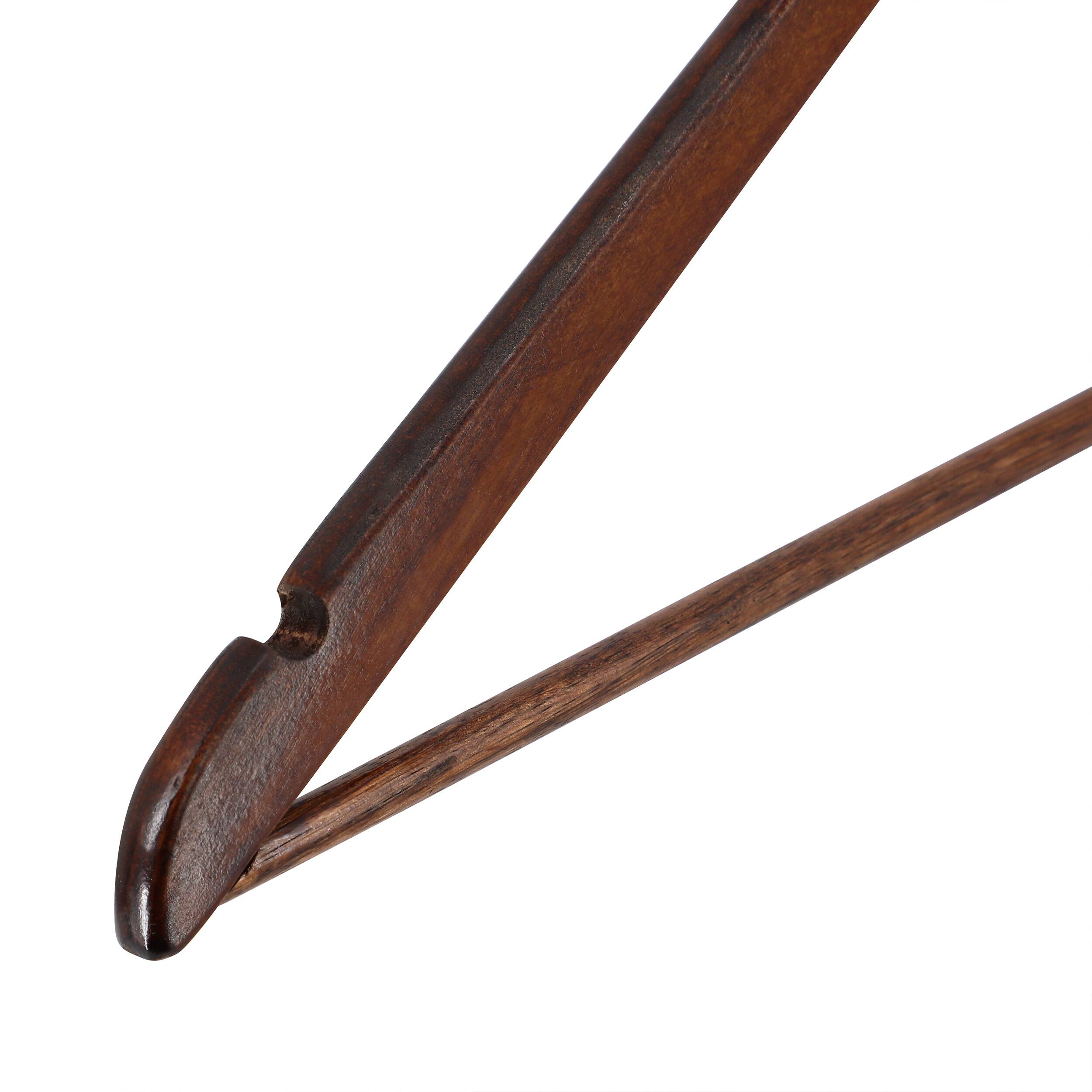 MegaChef 20 Piece Acacia Wood Swivel Hook Hanger Set in Dark Brown ...