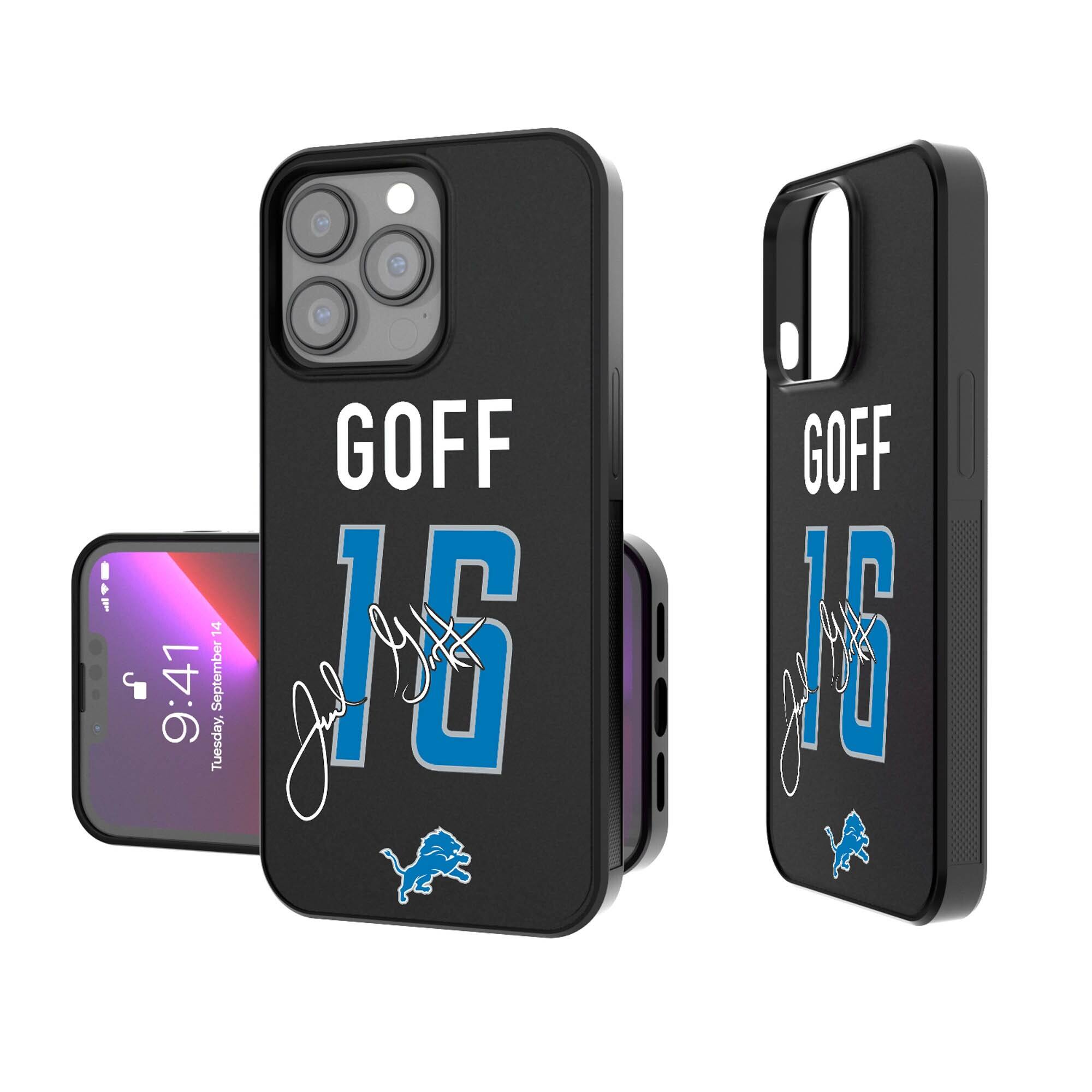 Keyscaper NFL Jared Goff Detroit Lions iPhone Bump Case 15 Pro Max ...