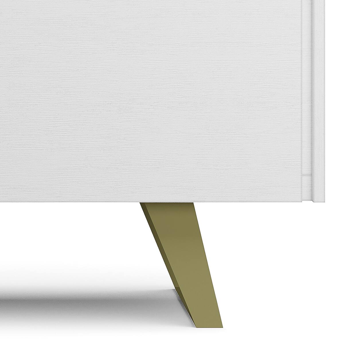 APRILSOUL Lowry TV Media Stand White SF-H-B136P158867 - Best Buy