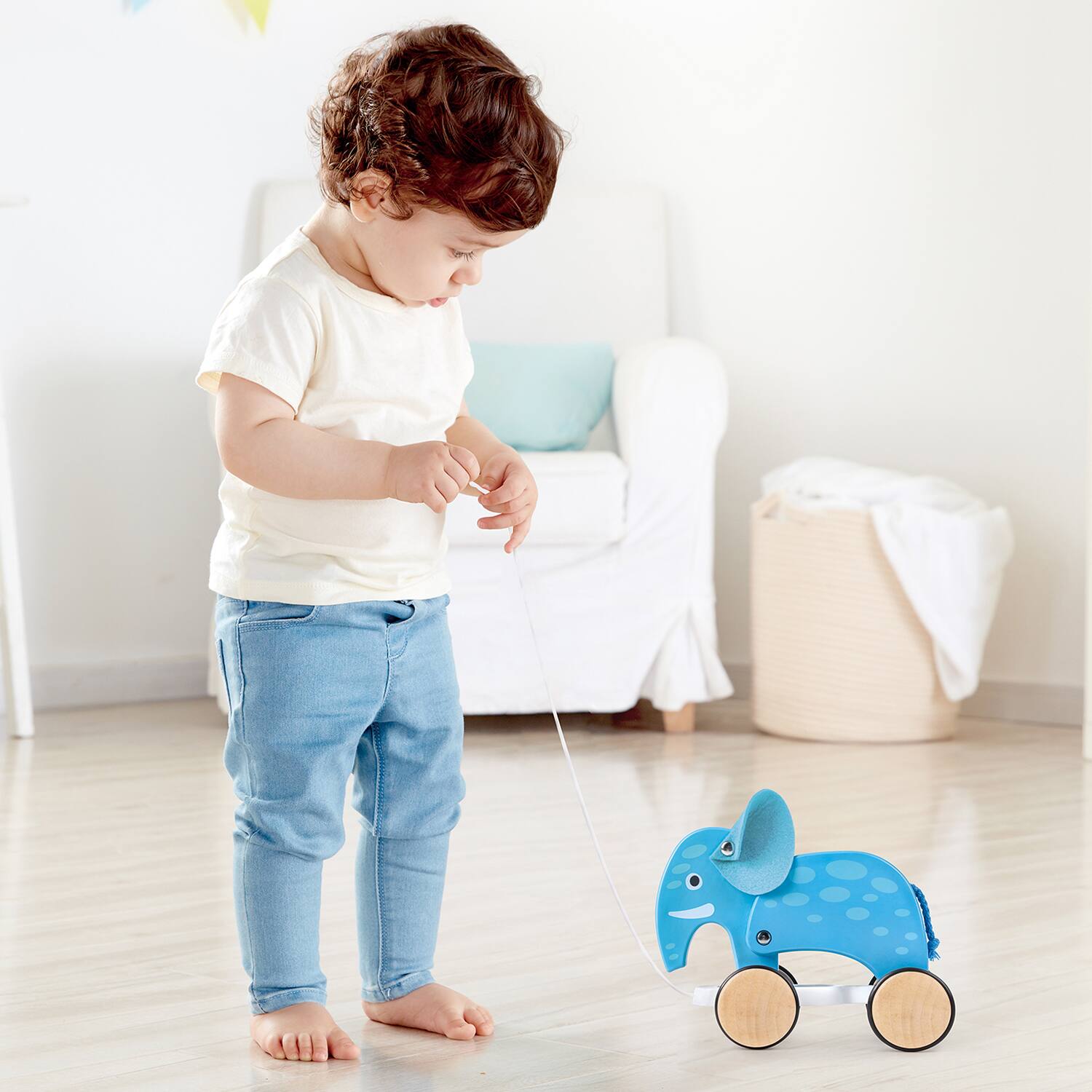 Best Buy: Hape Play Essentials: Pull Along: Elephant G6943478037625