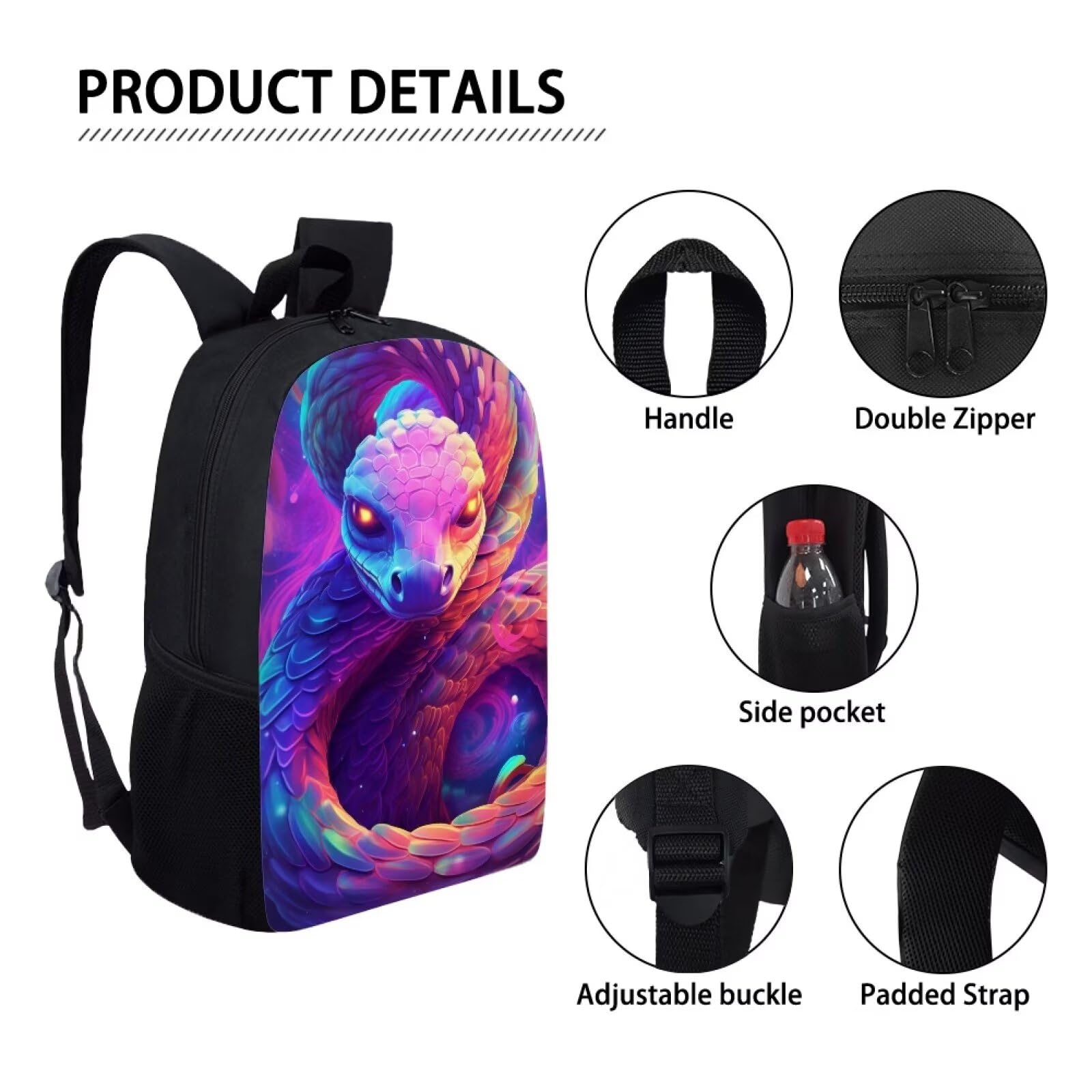 Live At Space School Bag For Backpack Cool Magical Animal And Bookbag ...