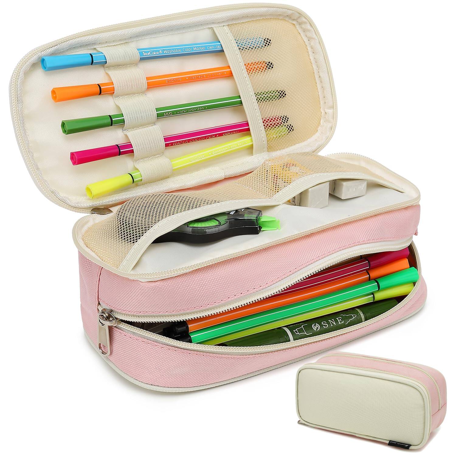 Dapper Styles Capacity Pencil Case Multi slot Pouch Durable Box Portable Office Pen Bag With ...