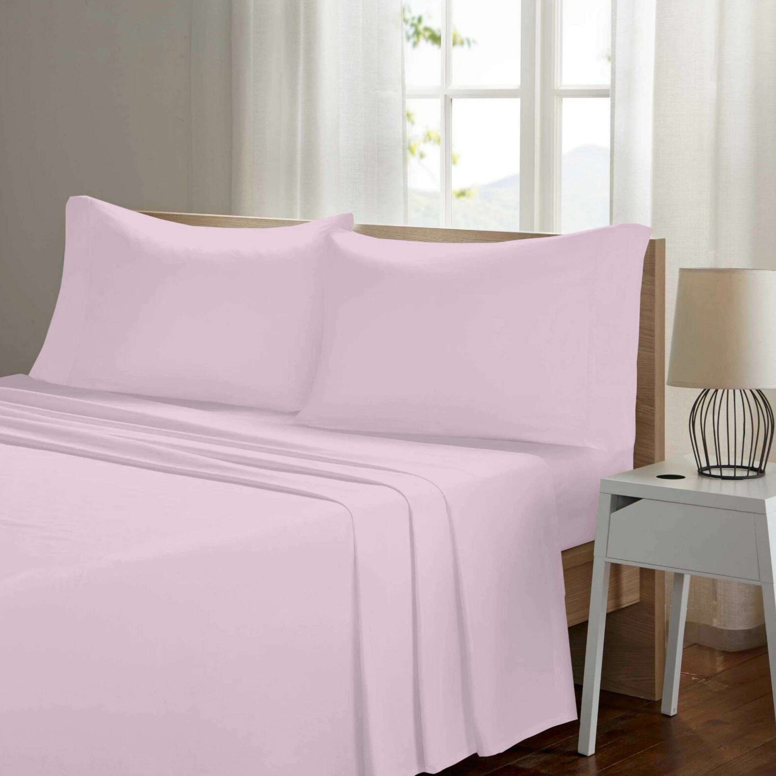 Kitcheniva 4 Piece Bed Sheet Set Microfiber Comfort Ultra Soft Deep ...