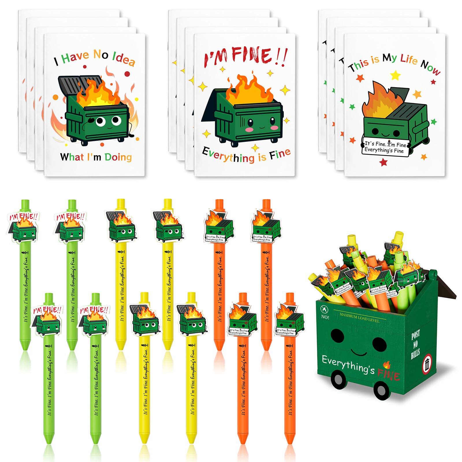 Paradigms Interiors Dumpster Fire Gifts Funny Pens Ballpoint ...