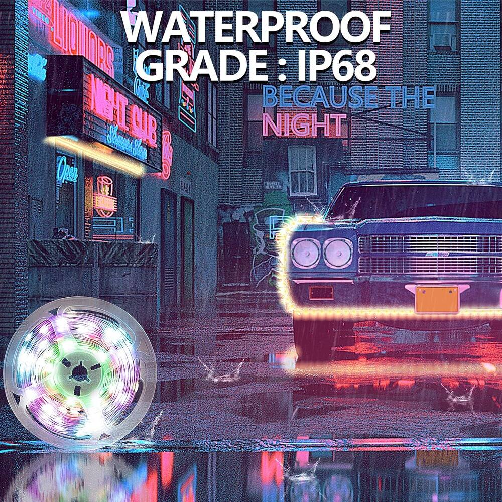 PARKER SLATER Strip Lights, 32.8ft Neon Light Strip, Bright, AC Powered ...