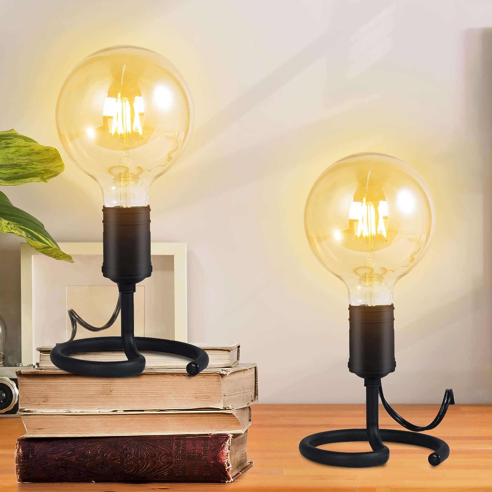Dazzling Pops Small Table Lamps For Bedroom Set Of Edison Desk ...