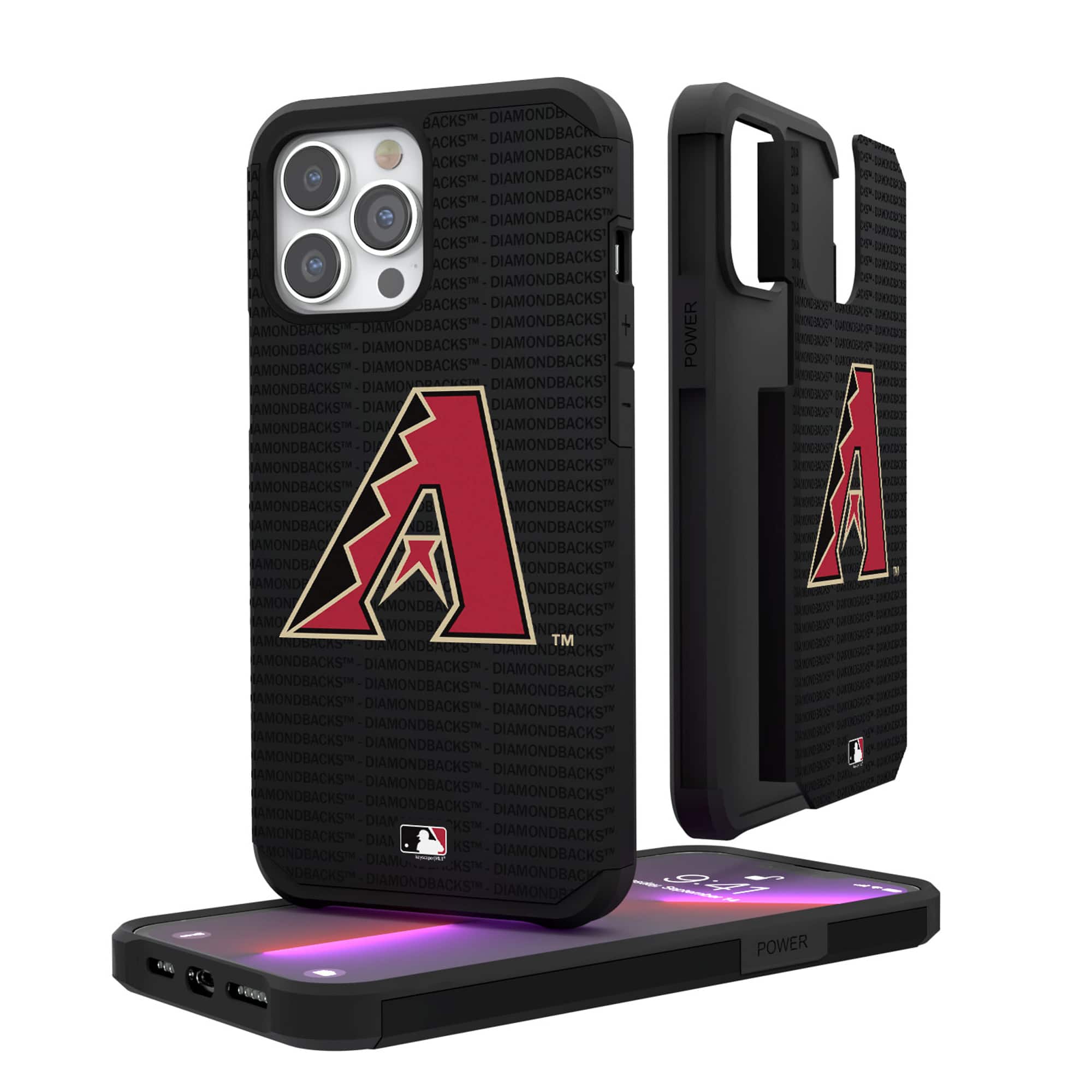 Keyscaper - Arizona Diamondbacks iPhone Text Backdrop Rugged - 13 Pro ...