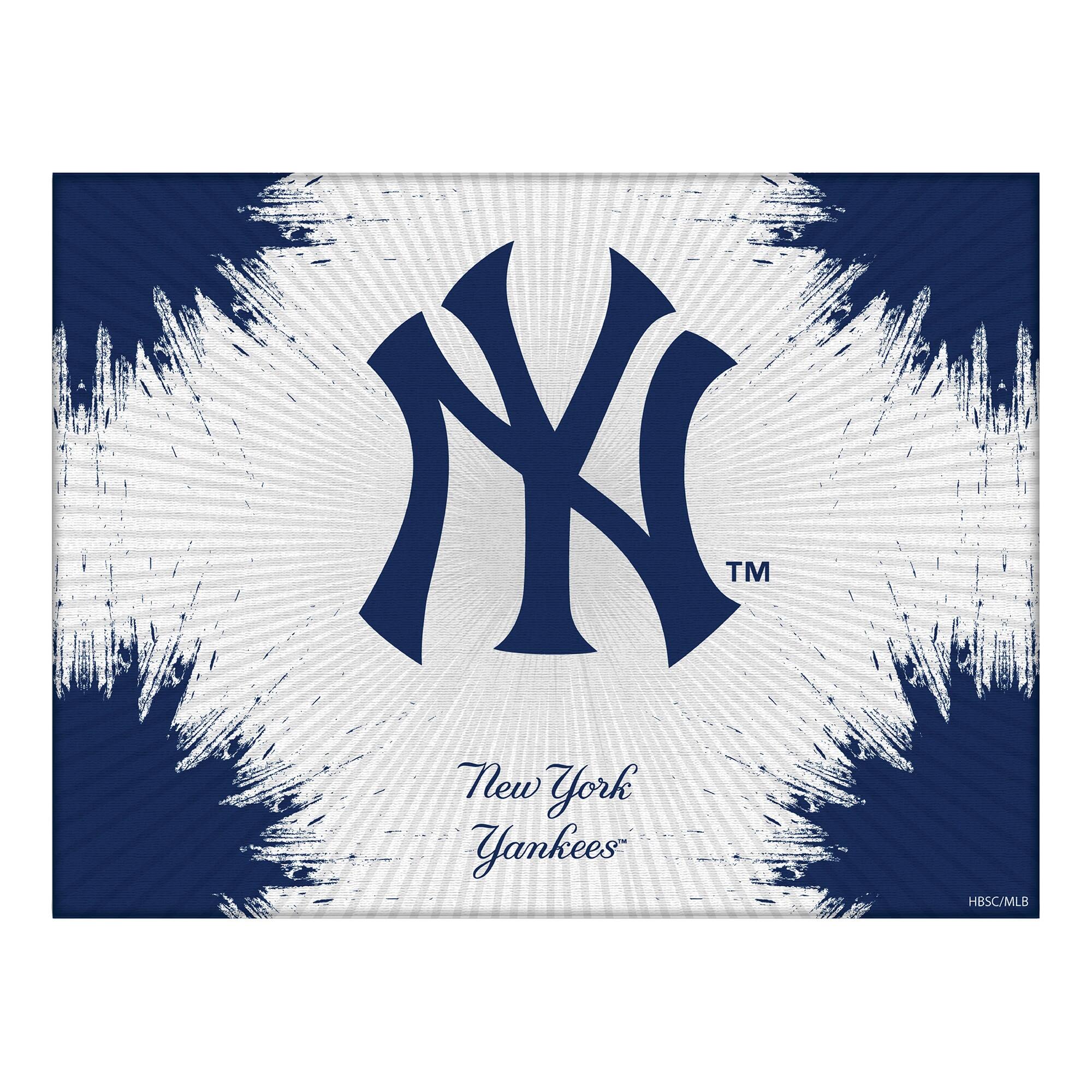Holland Bar Stool Co. New York Yankees 24" x 32" Splash Canvas Wall Art ...